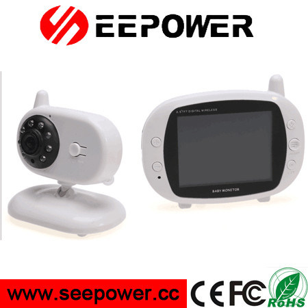 3.5 inch Full Colour 2.4GHz Digital Wireless Baby Monitor White ...